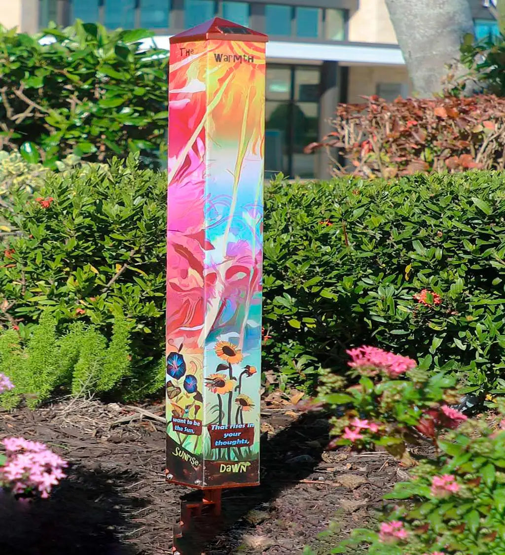 Garden Stake, Solar Spirit Pole 38" – The Cob Mercantile and Worlds Window