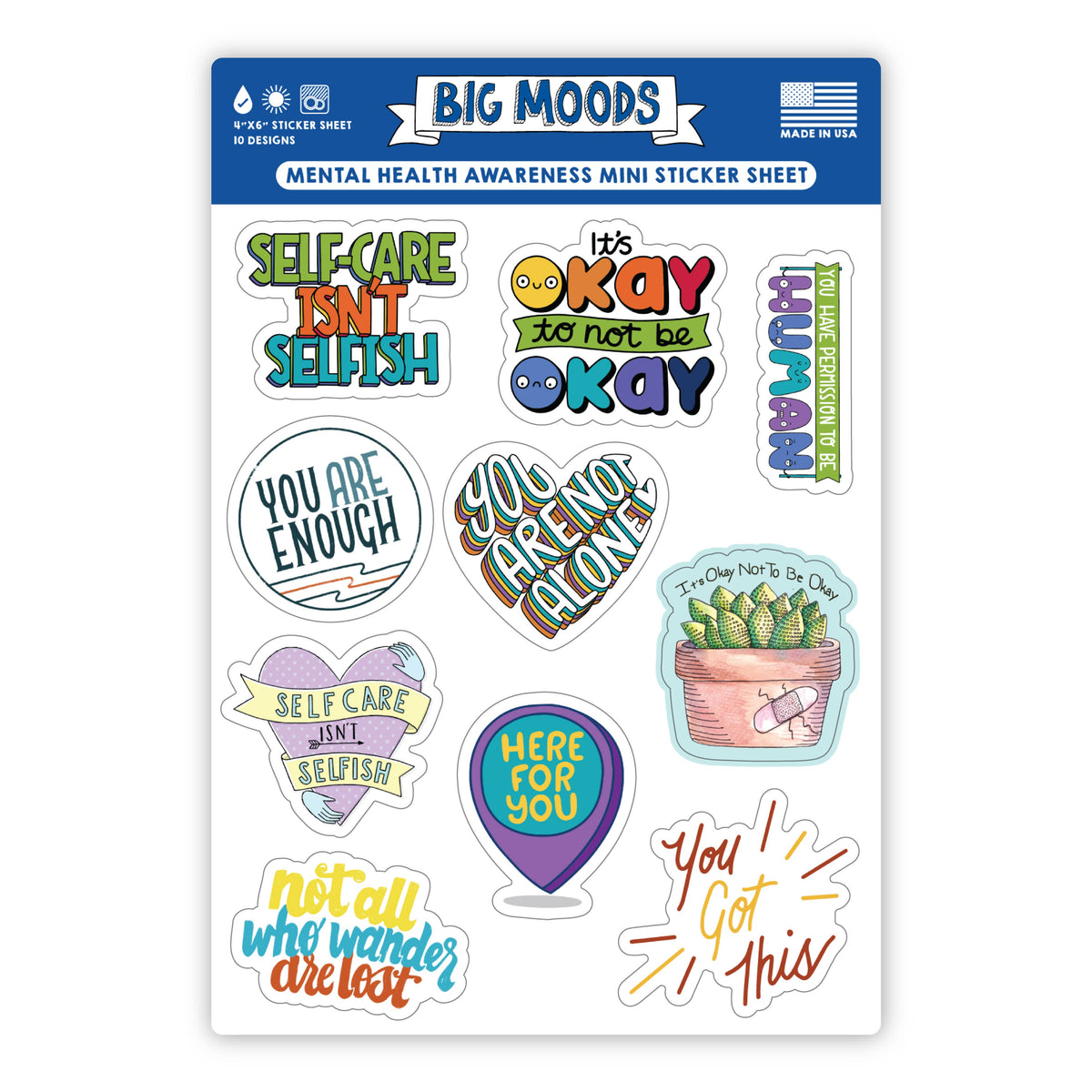 DNR Mental Health Awareness Mini Sticker Sheet – The Cob Mercantile and ...