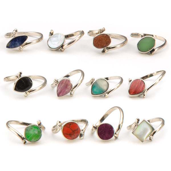 Flip Stone Ring - Small Stone – The Cob Mercantile and Worlds Window